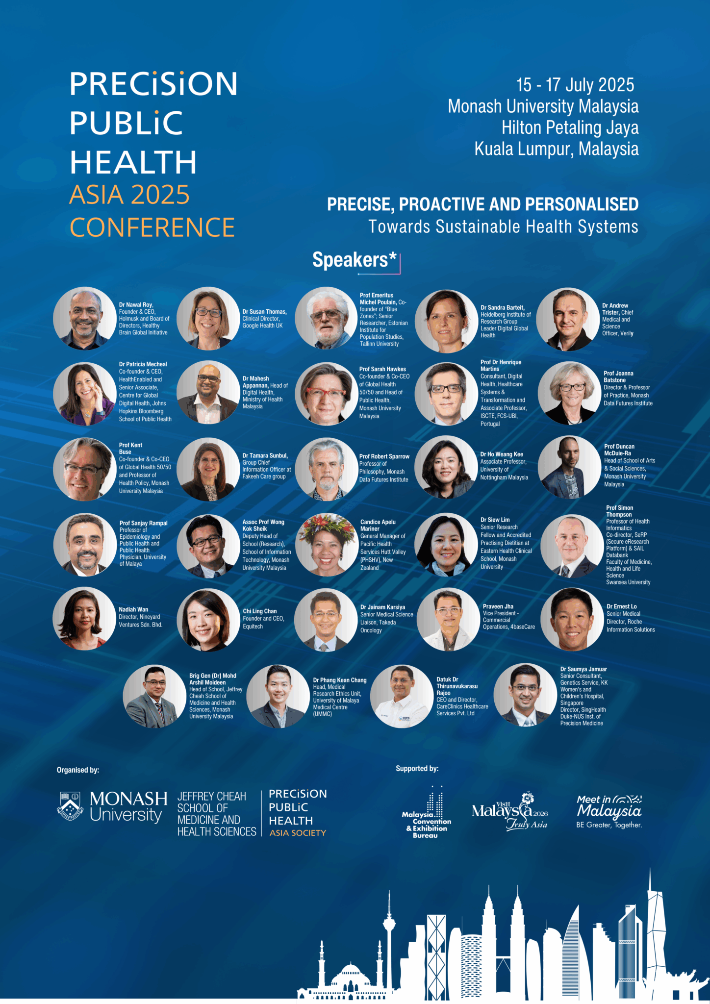 Precision Public Health Asia Conference 2025 - Health Expert